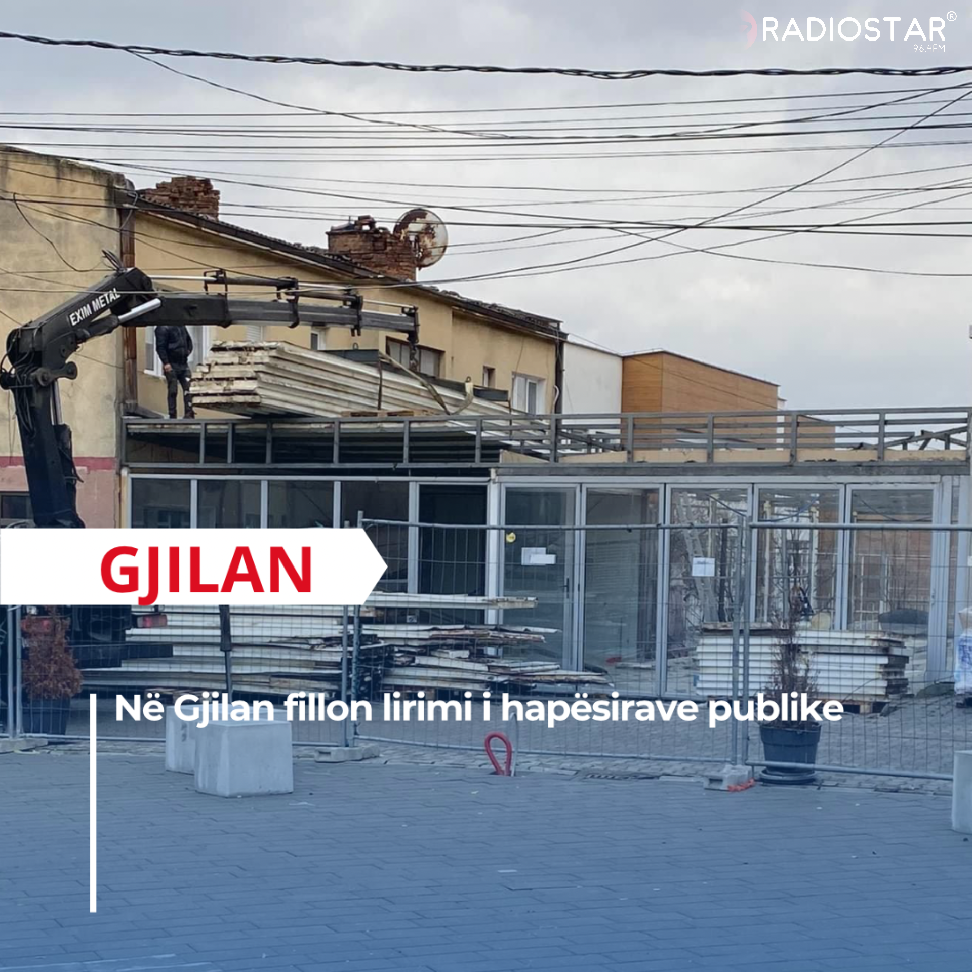 Në Gjilan fillon lirimi i hapësirave publike – RADIO STAR 96.4